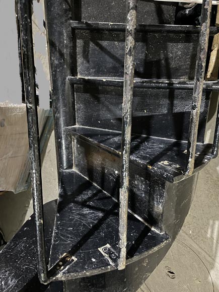 Spiral staircase in painted oak - Architectural elements, staircase ...