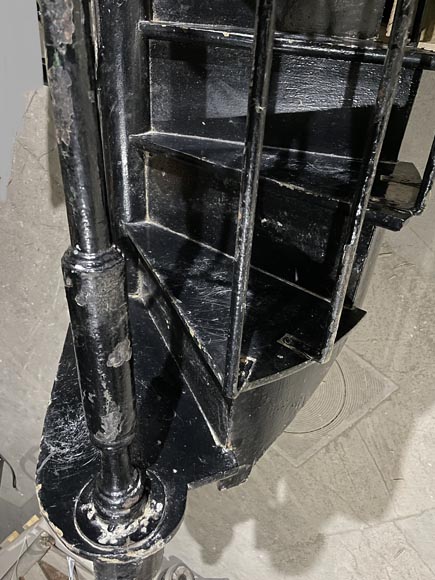 Spiral staircase in painted oak - Architectural elements, staircase ...