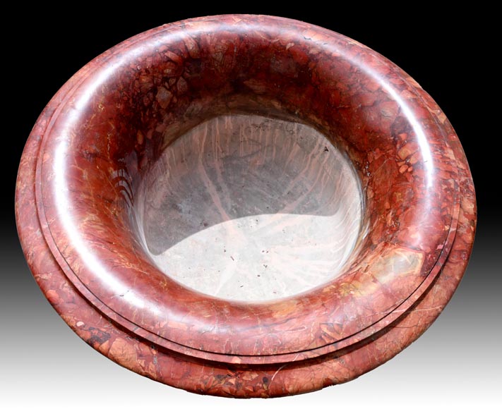 Jules CANTINI, Large Urn in Numidia Red Breccia Marble,second half of ...