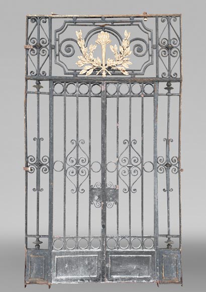 Cast-iron double leaf gate with frame - Doors