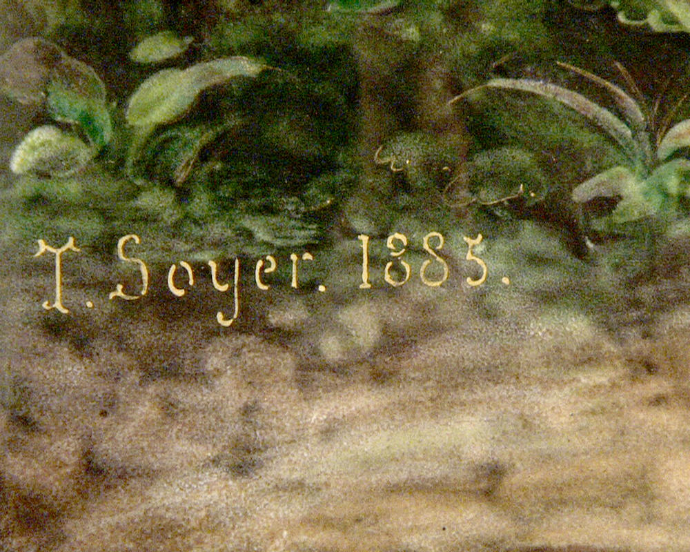 Enameled plate by Soyer "Hunter" - Enamels