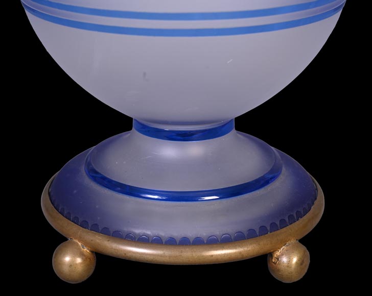 Jacques Louis KESSLER, Pair of Vases Engraved with Greek Revival Decor ...