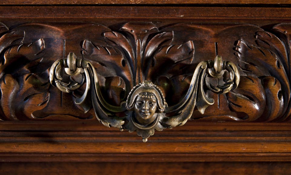 Antique Neo-Renaissance style furniture made out of carved walnut ...