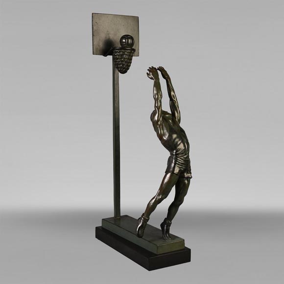 Elie Mardini, The Basketball Player, circa 1930 - Sculpture