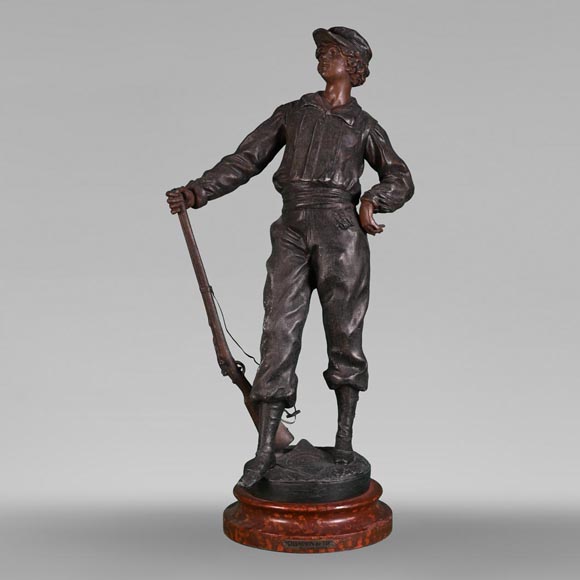 Louis MOREAU (after) - “Champion de tir” (Shooting Champion), regule ...