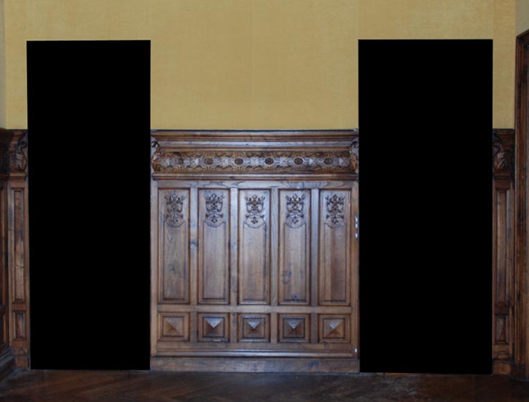 Set of oak wood panels - Paneled rooms