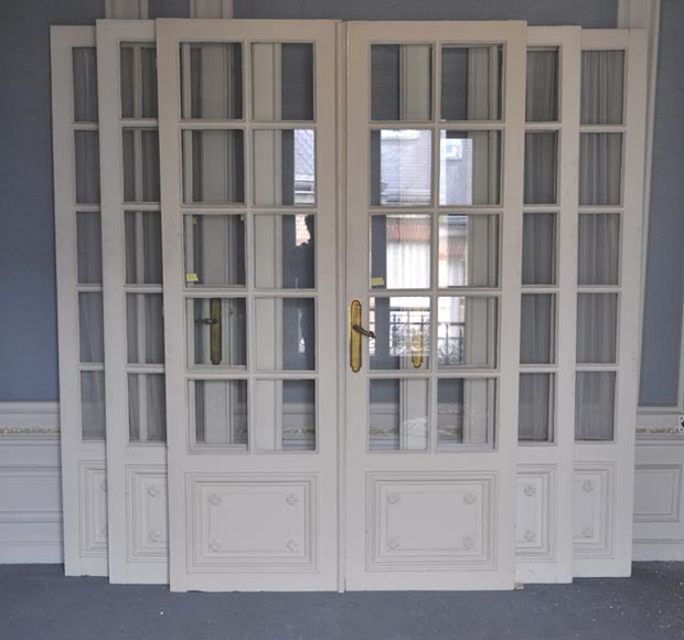 Three antique Louis XVI style double doors - Doors