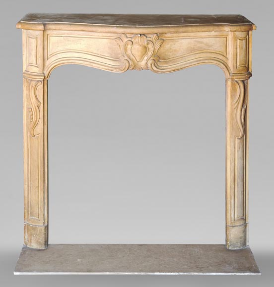Louis XV period stone mantel - Stone