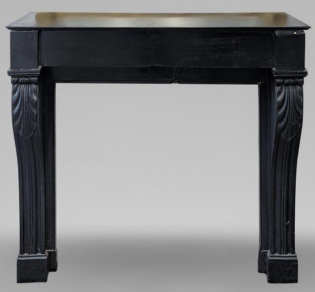 Fine Black marble Modillion mantel - Marble