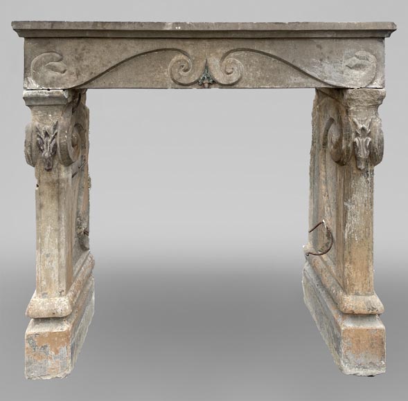 Stone mantel, 17th century - Stone