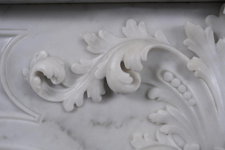Jules CANTINI, Marseille, Napoleon III style mantel richly carved in ...